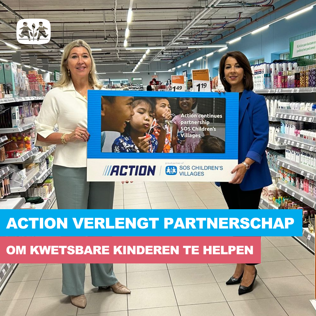 Action verlengt partnerschap met SOS Kinderdorpen - SOS Kinderdorpen