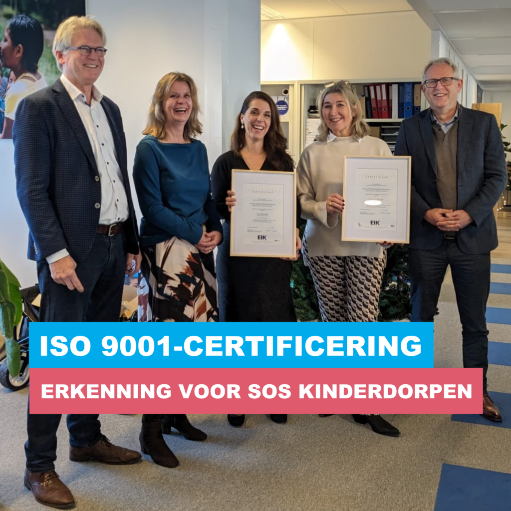 SOS Kinderdorpen levert kwaliteit. Nu met ISO-9001 en Partos-9001 certificeringen - SOS Kinderdorpen